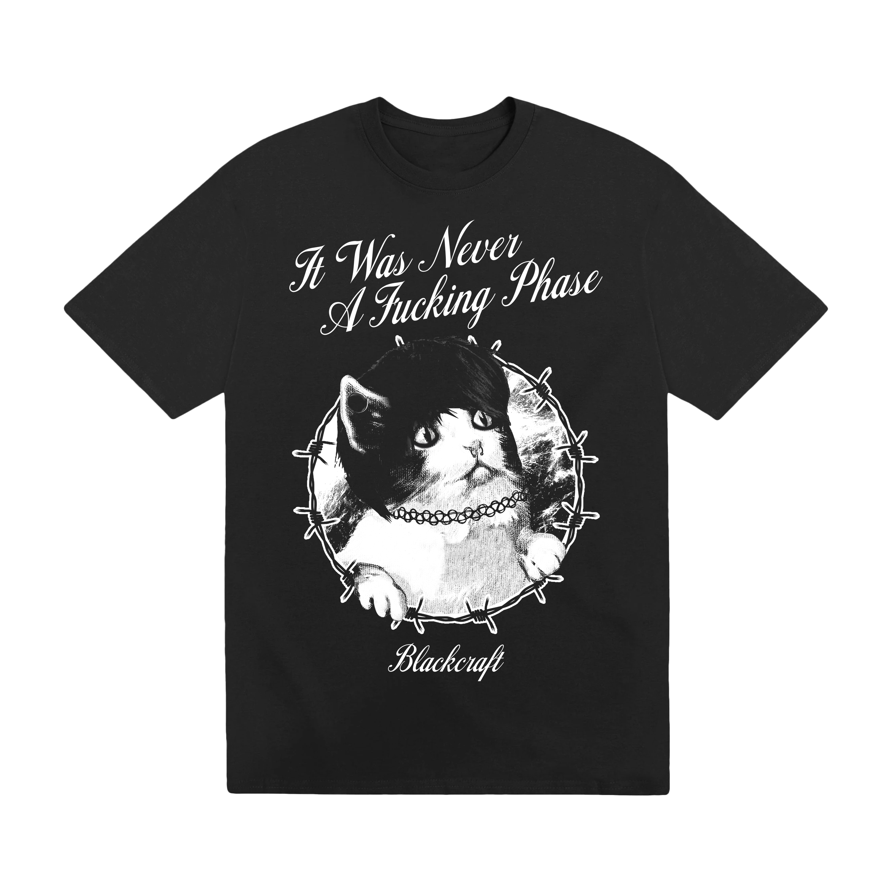 BLACKCRAFT Store - Never a Phase Cat T-Shirt – Blackcraft