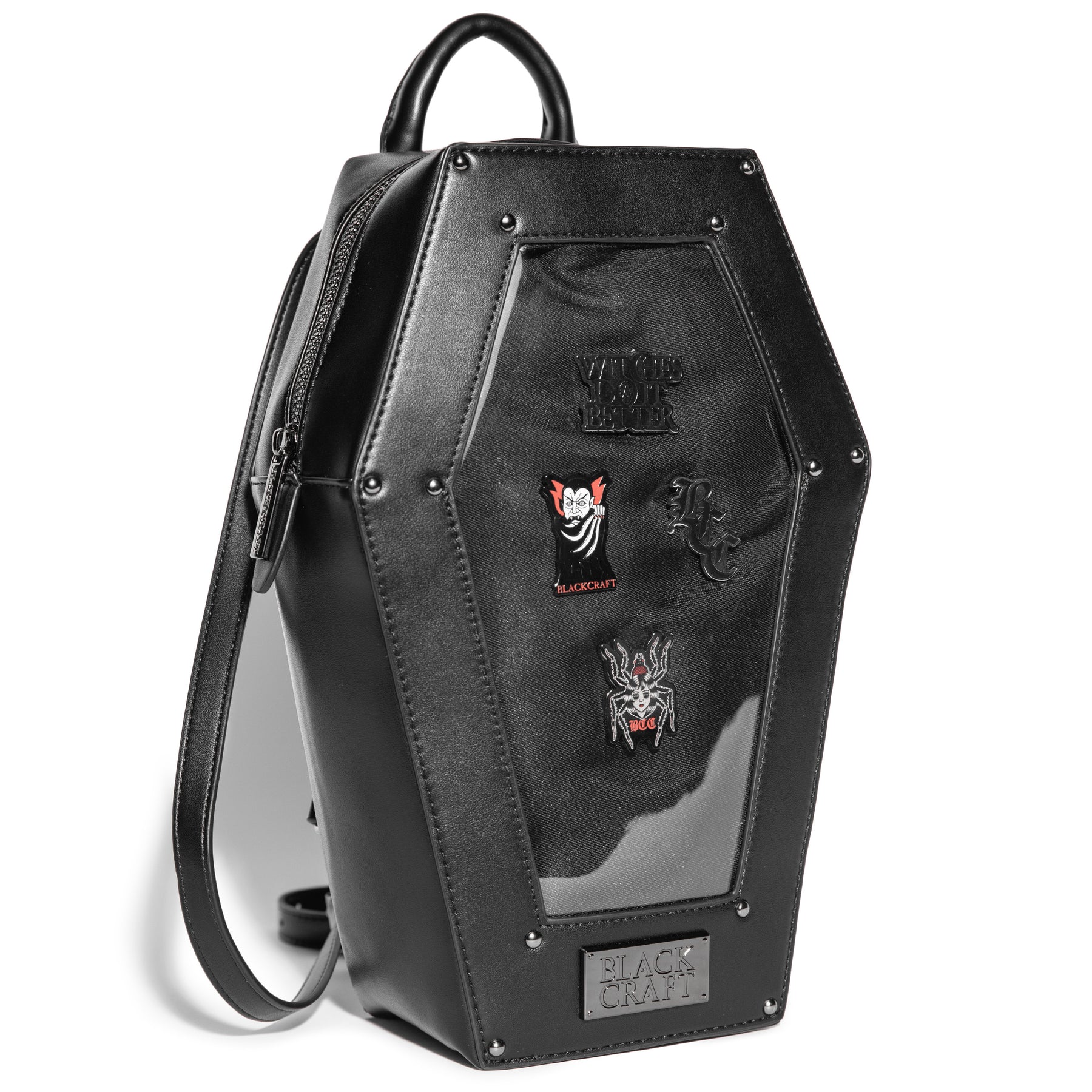 BLACKCRAFT Store - Black Pin Collector Coffin Backpack – Blackcraft