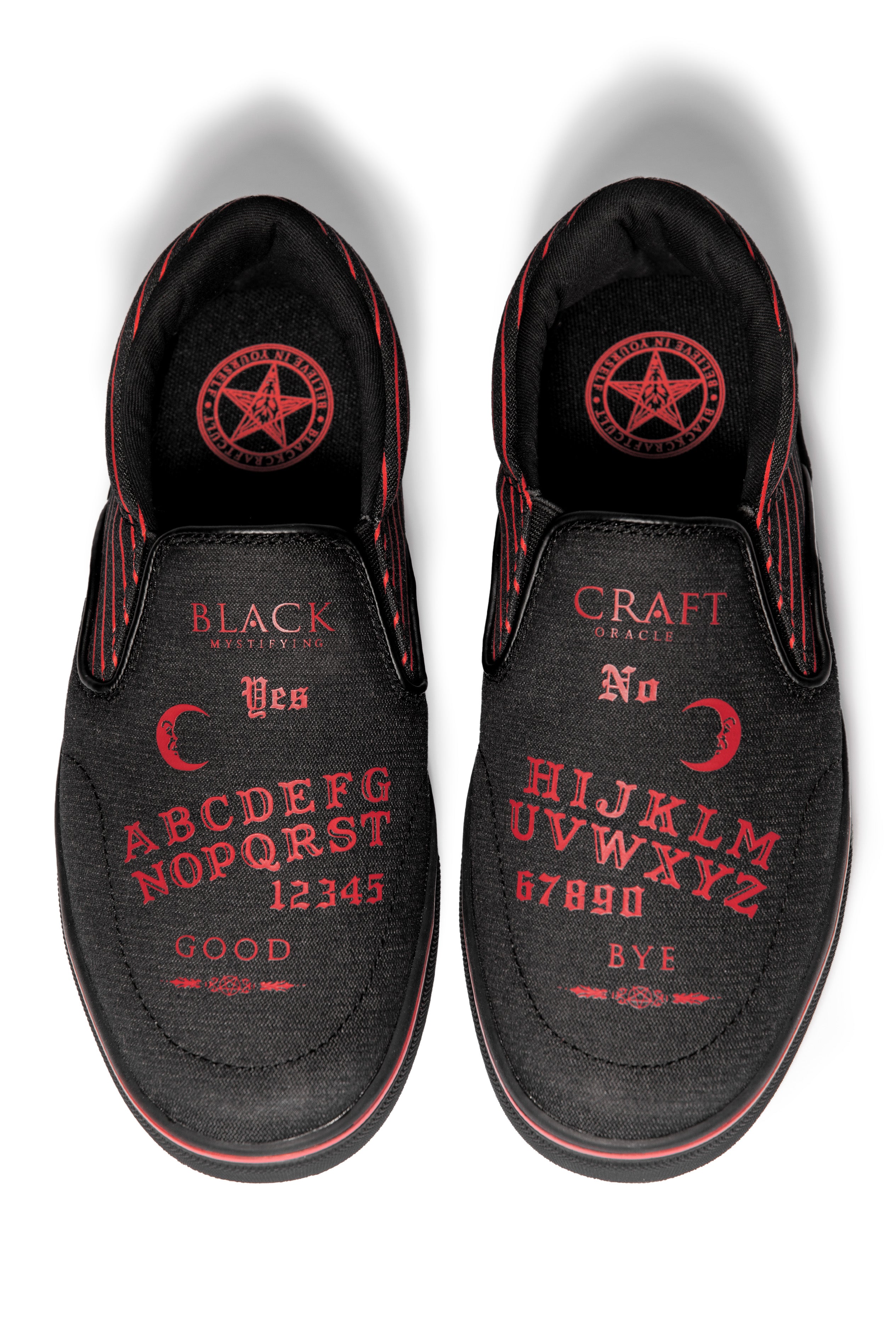 Ouija - Red Slip On Sneaker – Blackcraft Cult